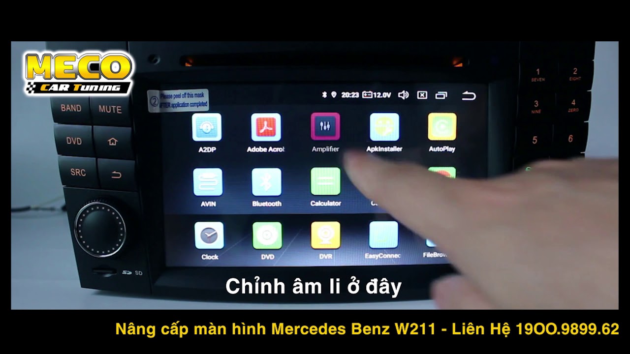 Màn hình android Mercedes W211 - YouTube