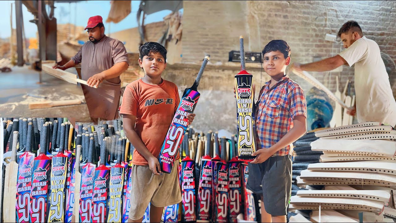 World No 1 Bat Manufacturing Process In Asian Factory | High Quality ...