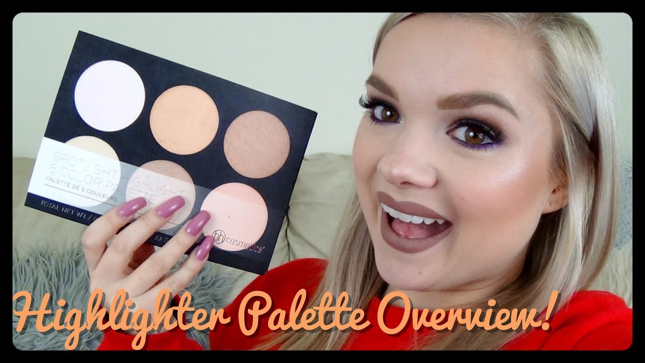 BH Cosmetics Spotlight Highlight 6 Color Palette Overview! - YouTube