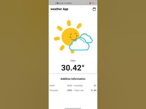 Flutter Weather App with rest API 🔥 - YouTube