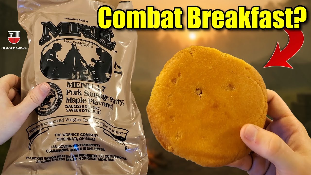 US Military MRE Breakfast (Maple Pork Sausage) 🇺🇸 2015 Menu 17 Meal ...