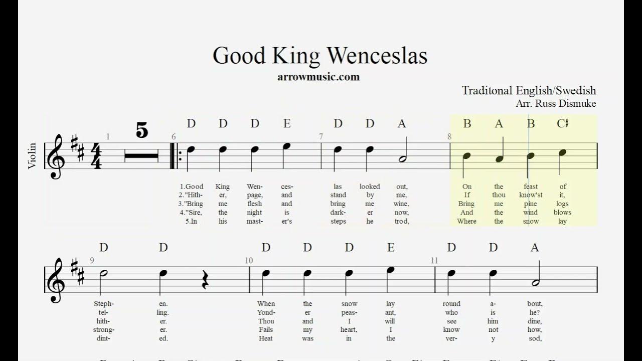 Violin 1B LNS Good King Wenceslas 2 Faster - YouTube