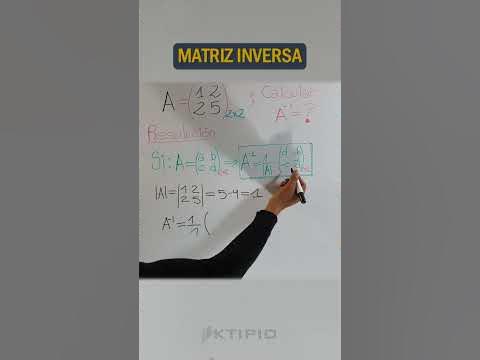 Matriz inversa #curso #algebra #matrices - YouTube