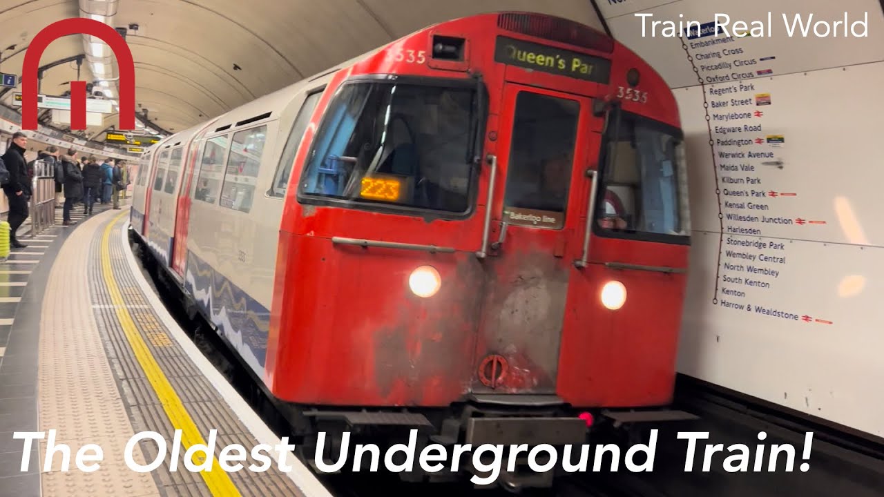 Train Real World - The Oldest Underground Train - Bakerloo Line - YouTube