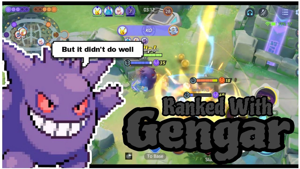 Pokemon Unite | Gengar Gameplay | Master Rank - YouTube
