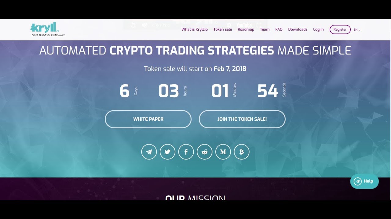 Kryll.io Automated Crypto trading strategies made simple Token sale ...