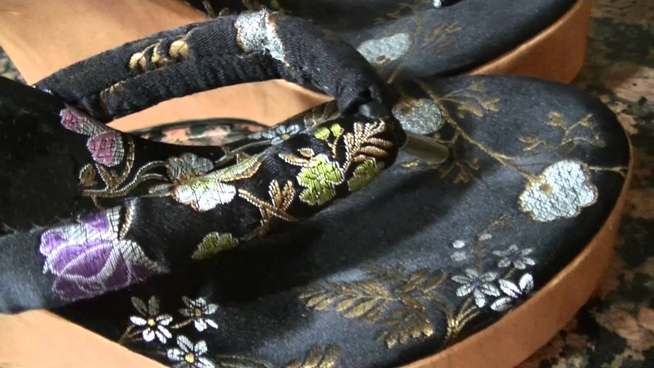 Buy these Shoes: Ellie Size 8 silk Geisha platform sandals worn once ...