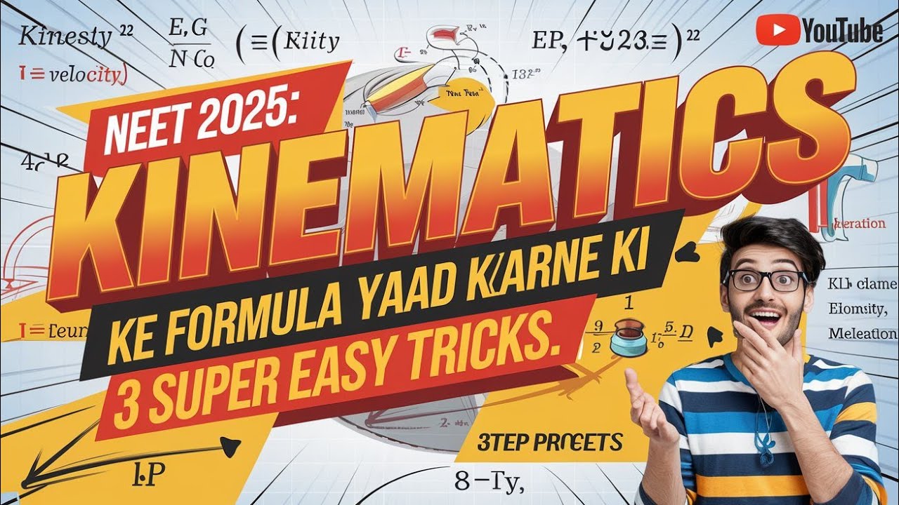 NEET 2025: Kinematics Ke Formula Yaad Karne Ki 3 Super Easy Tricks ...