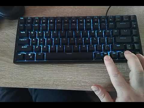 RoyalKludge RK84 spacebar backlight flickering - YouTube