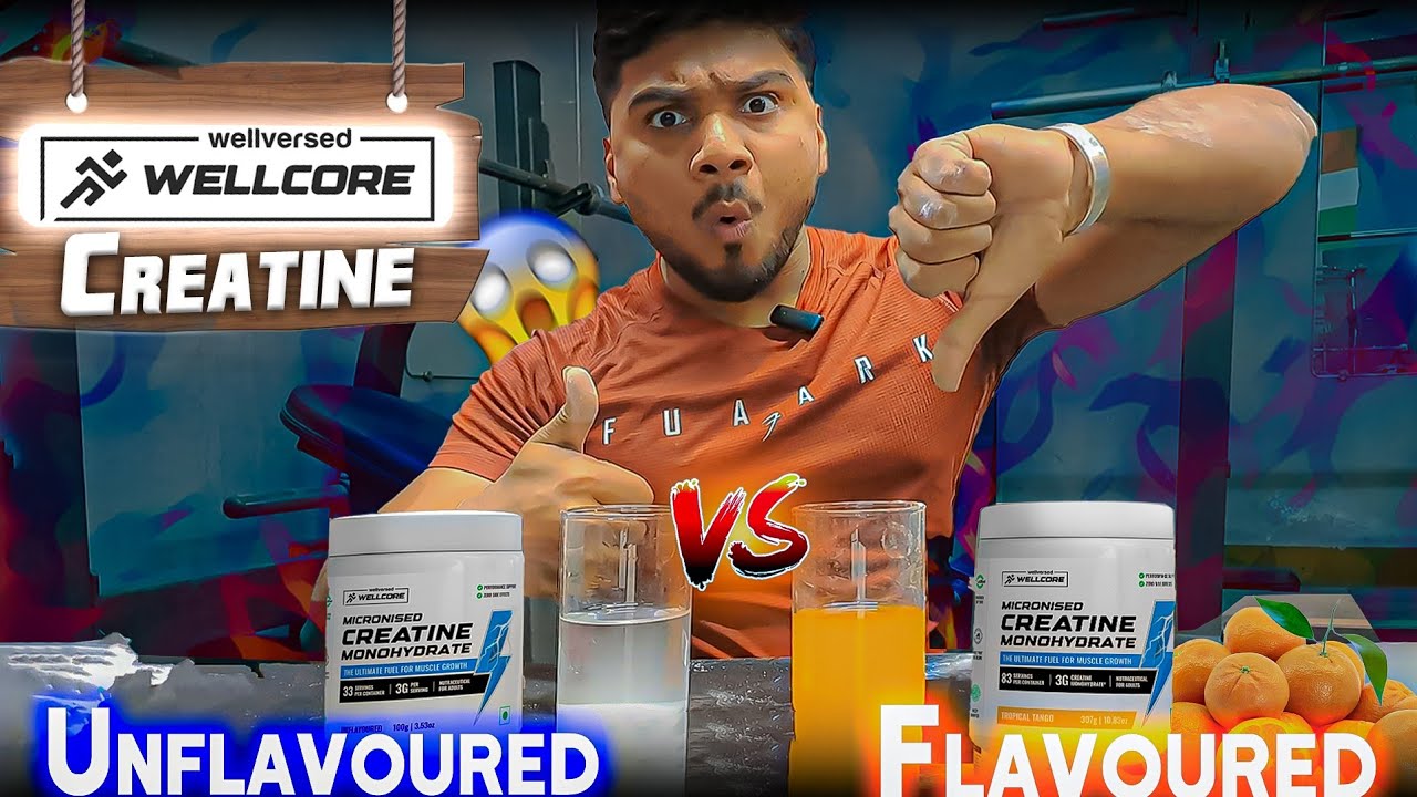 Wellcore Unflavored Creatine v/s Wellcore Flavoured Creatine | Best One ...