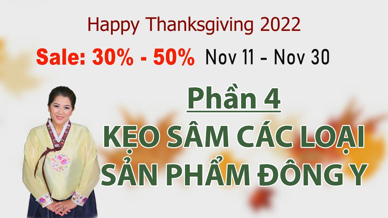 S365 Nhân Sâm Hoang Dã Ngọc Hồ - Thanksgiving Sale - YouTube
