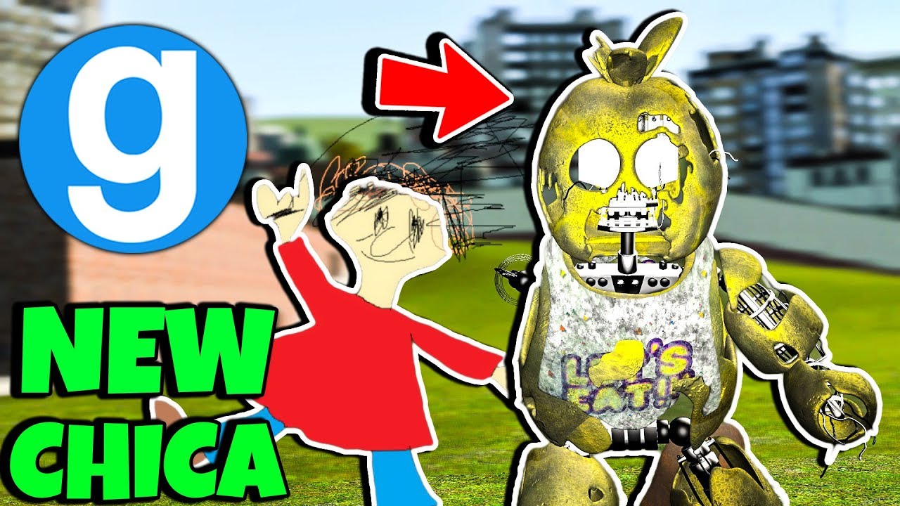 Brand New FNAF Tattered Chica is Playtime From Baldi's Gmod FNAF ...