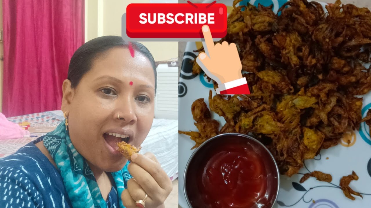 Crispy onion pokora recipe ||Pokora recipe||tea time snacks||@RiyaUSA ...