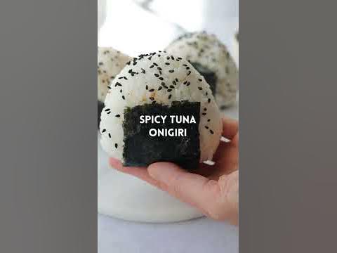 Easy Japanese Spicy Tuna Onigiri #Shorts - YouTube