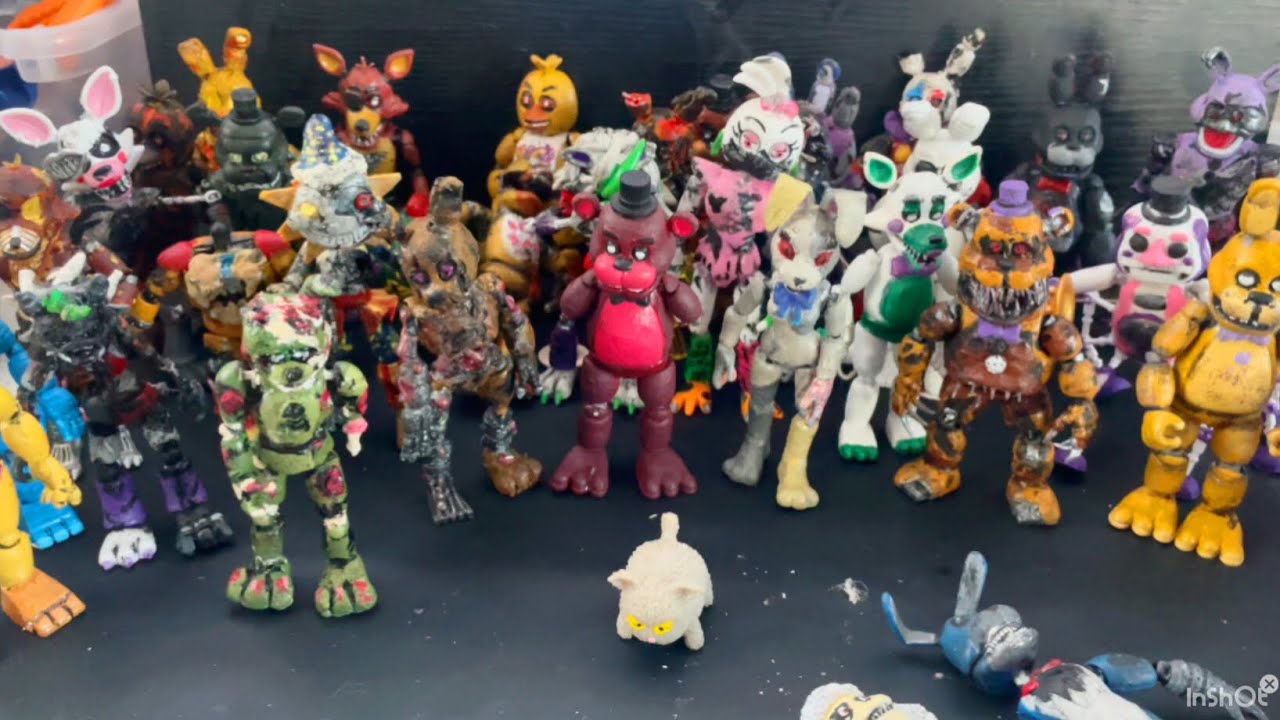 ALL OF MY 43 CUSTOM FNAF FIGURES 2017-2023 - YouTube