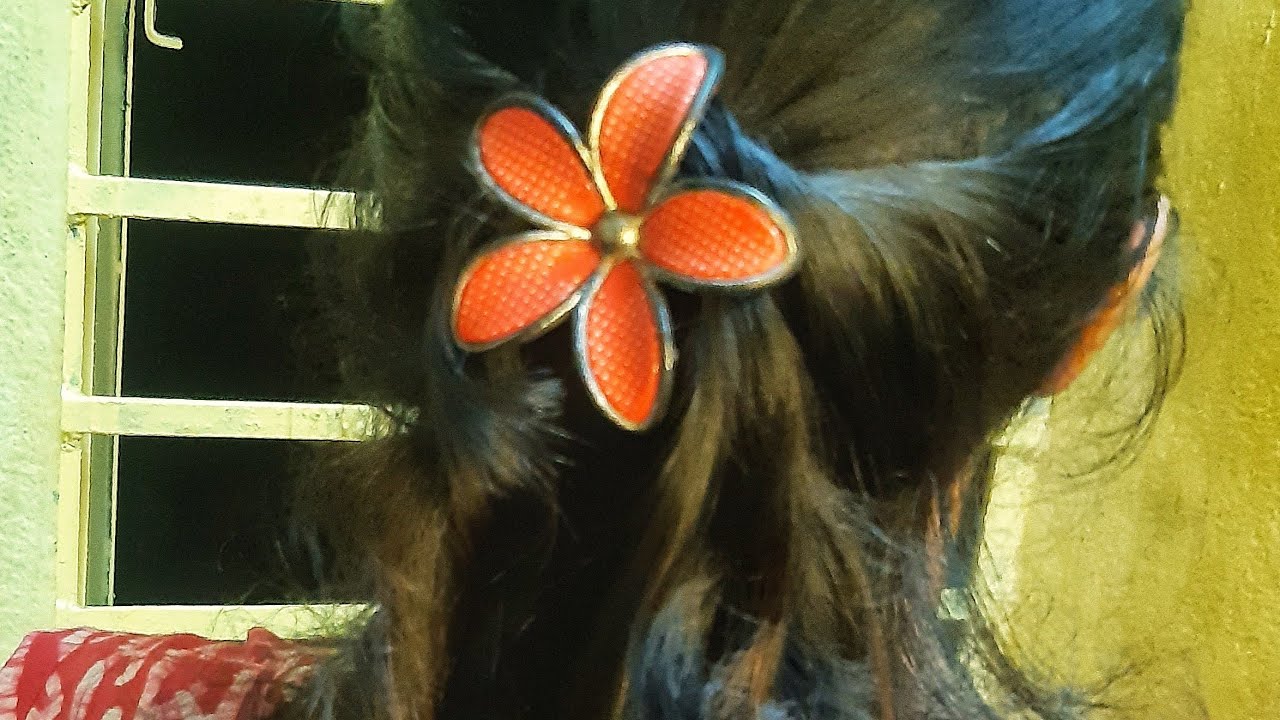 open hairstyle by clature 🌼ll flower clature hairstyle 🌼ll - YouTube