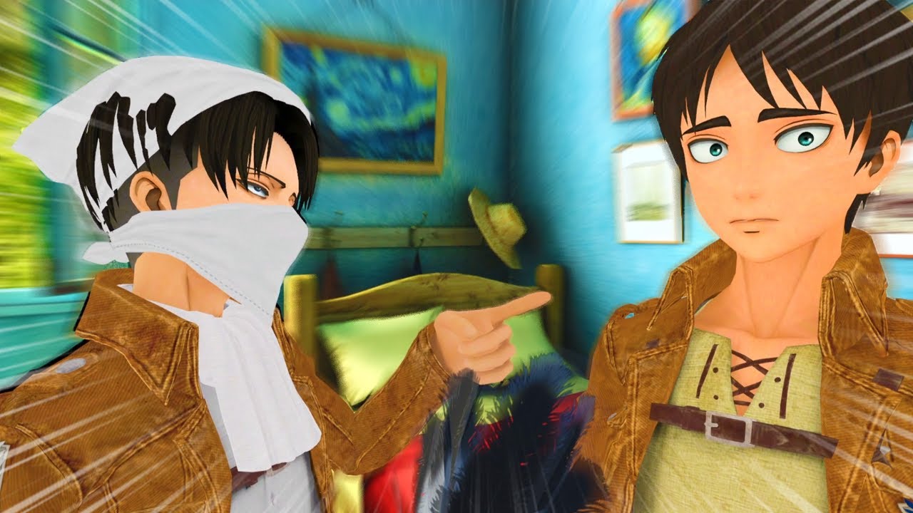 The Scouts Clean Up Erens Room! (AOT VR) - YouTube