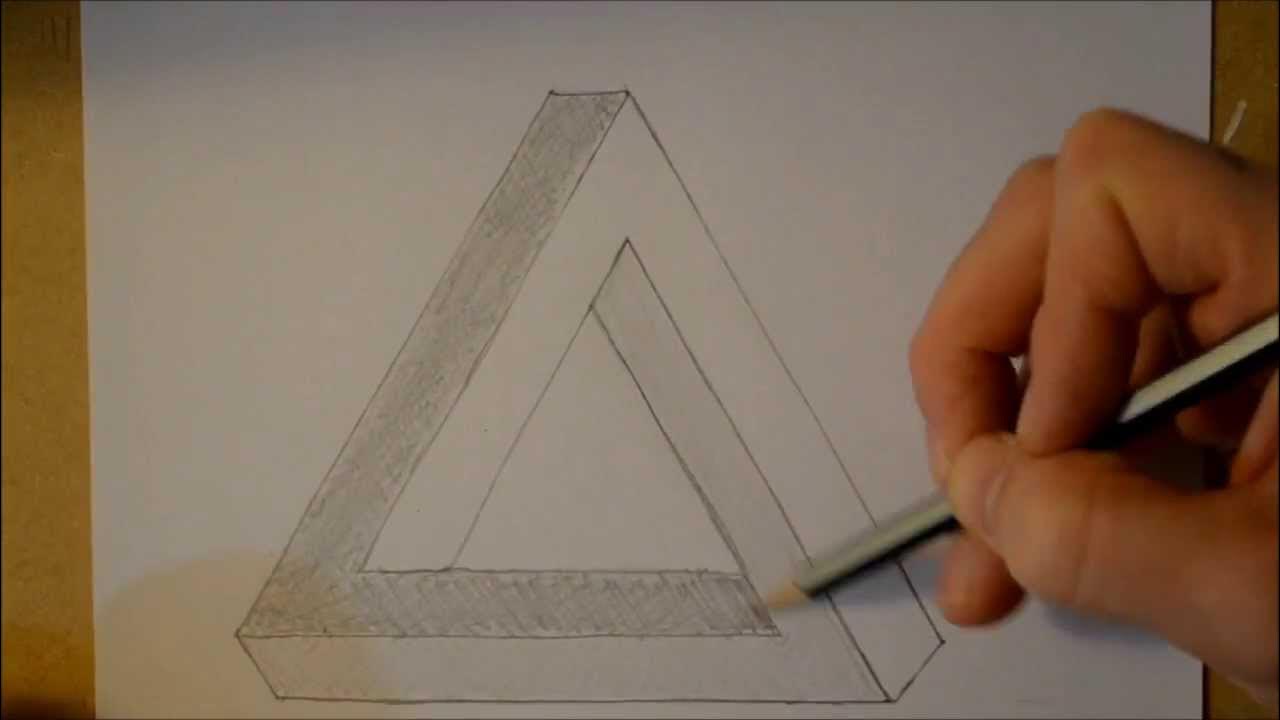 How To Draw an Impossible Triangle - YouTube