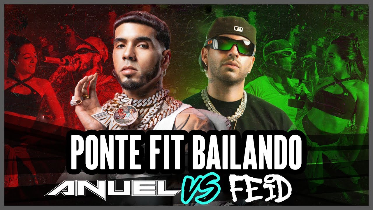 ⭐️ PONTE FIT BAILANDO: ANUEL VS FEID - Baile con peso FULL BODY Zumba ...