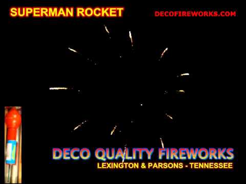 SUPERMAN ROCKET Deco Fireworks® - YouTube