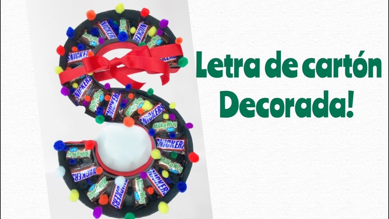 Letras Usando Barras De Chocolate