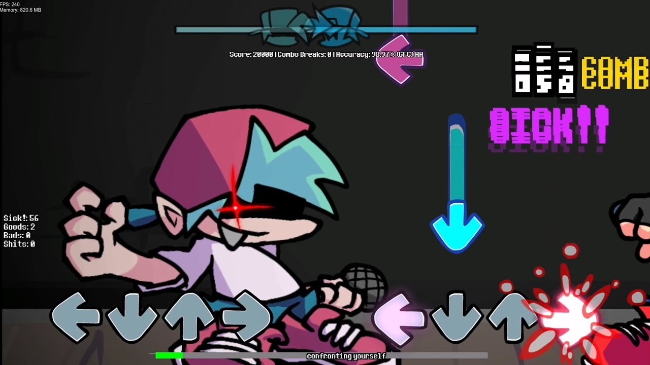 FNF Confronting Yourself(Fake BF) sprite, chart, event, etc. remake ...