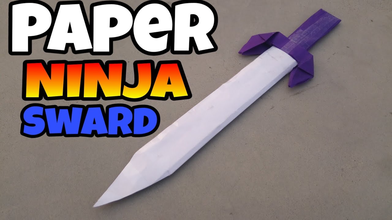 How to make a paper ninja sward or chaku paper at home by Dk technical point - YouTube