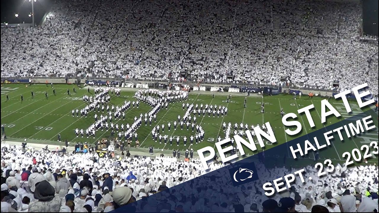 The Penn State Blue Band halftime show, 9/23/2023. - YouTube