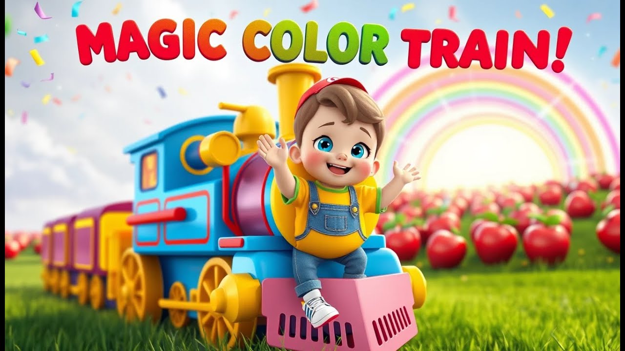 🚂 MAGIC COLOR TRAIN! 🌈 Learn Colors & Fun Ride Through a Rainbow World ...