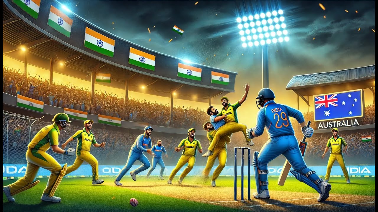"India Falls to Australia! Intense Cricket Battle! 🏏🔥 - YouTube