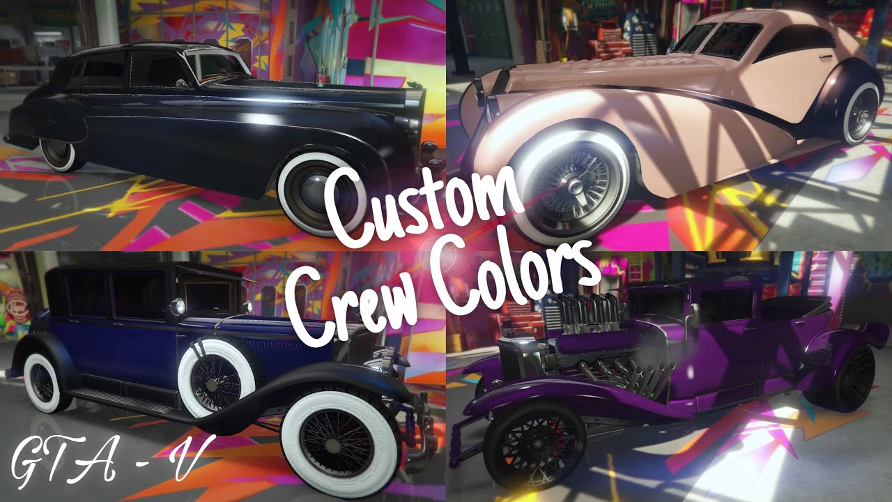 Custom Crew Colors #6 - GTA V - YouTube