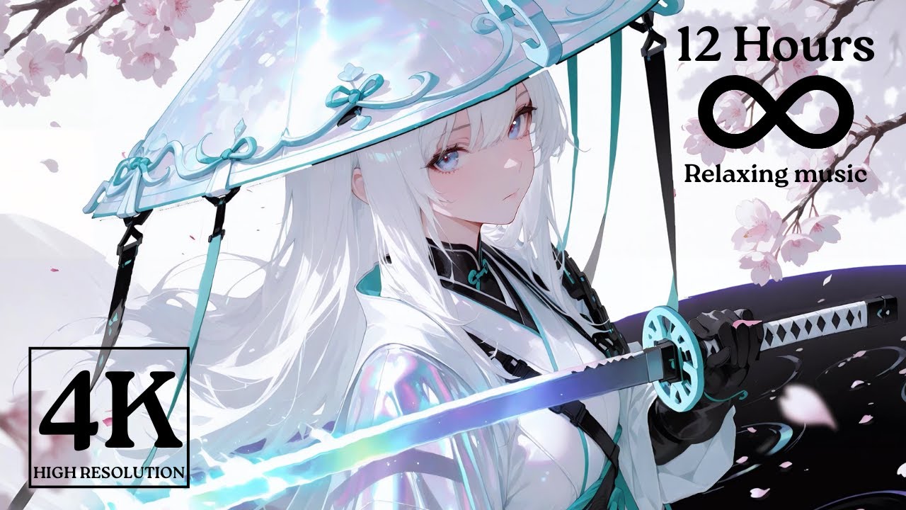 Frostlit Ronin⚔️ Blossom Wallpaper Loop | Perfect Screensaver | 12 ...