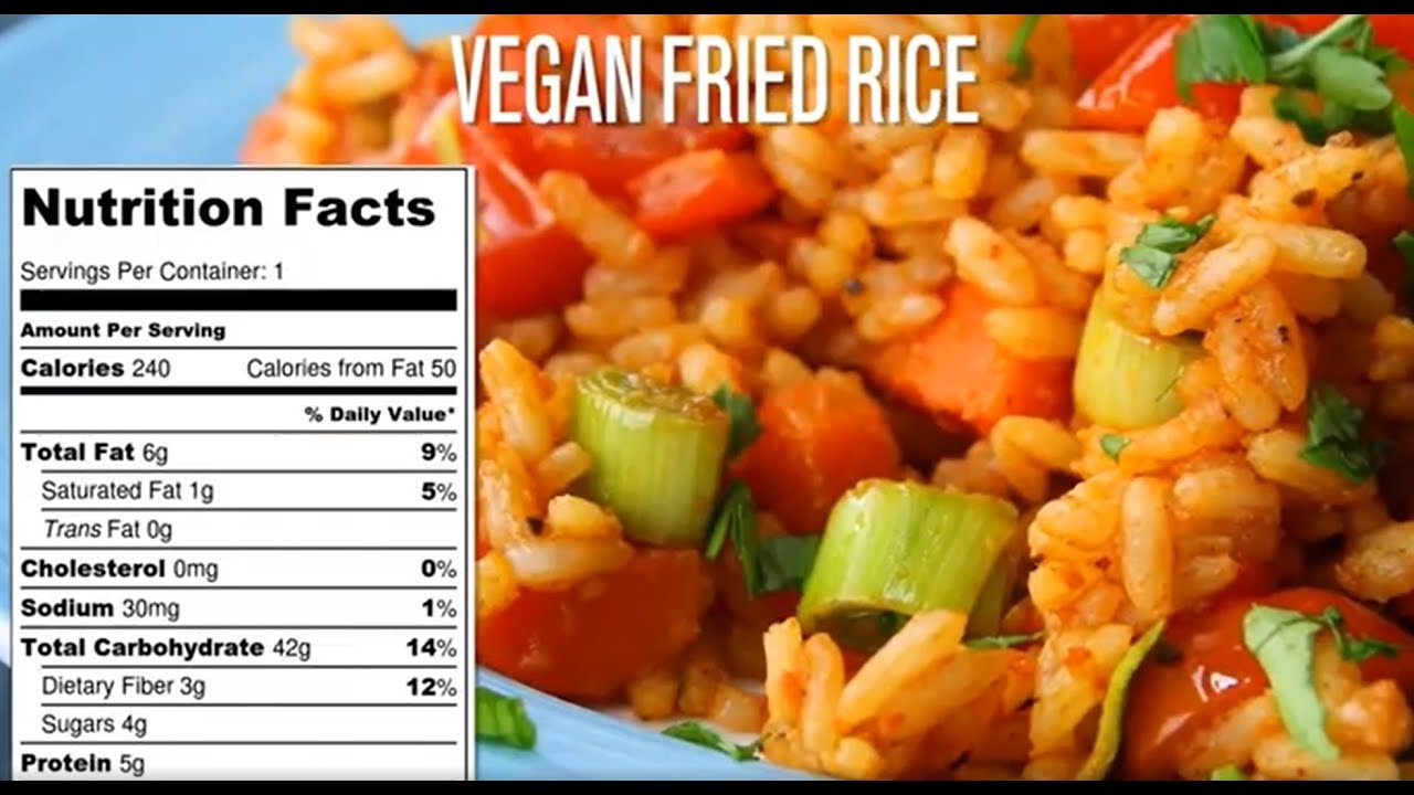 Vegetable Fried Rice Nutrition Facts at Greg Howell blog