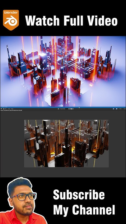 How to make Blender Beginner Tutorial Create Sci fi city | (Js ...