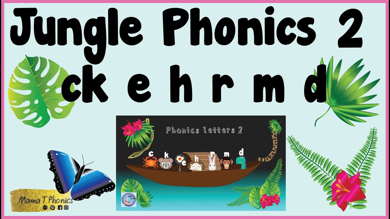 Find phonics initial sounds in objects | Jungle Phonics 2 | c k, e , h ...