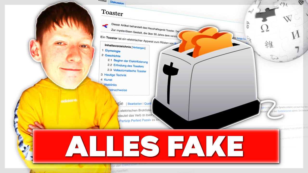 Ich habe einen FAKE Wikipedia Artikel erstellt - YouTube