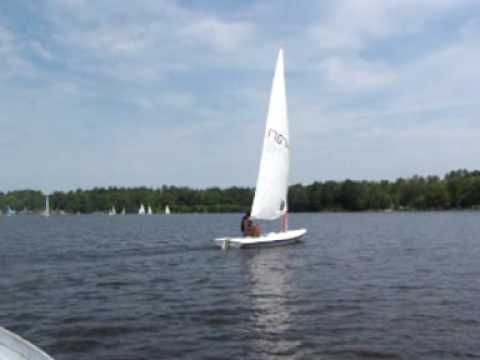 Laser Sailing roll tack - YouTube