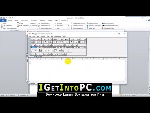 How To Download And Install #MathType And Its Use In Minimum ...