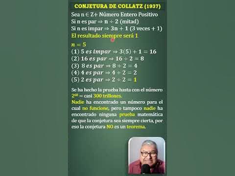 Conjetura de Collatz: ¿Demostrada? - YouTube