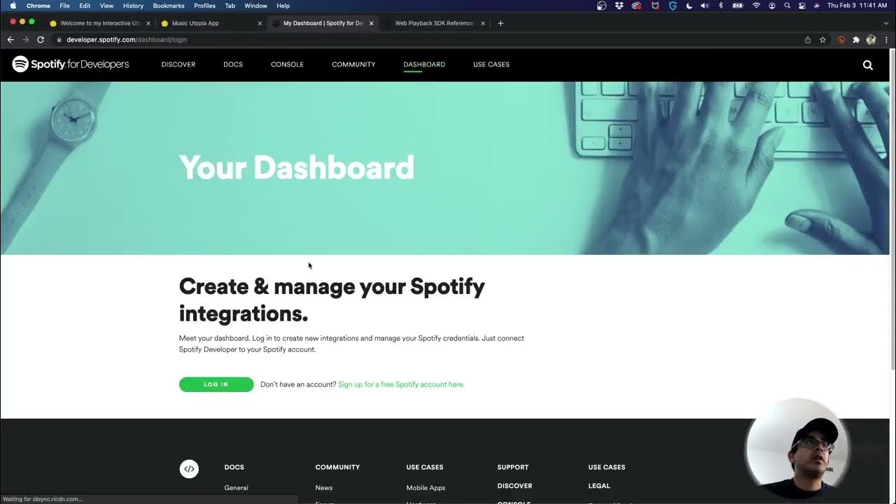 Spotify Web API and Playback SDK Example with PHP and JavaScript - YouTube