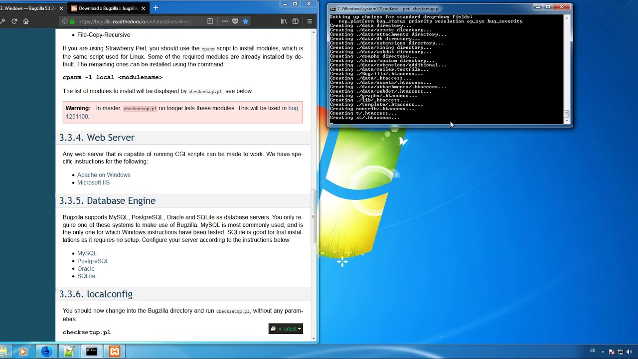 Instalar Bugzilla En Windows Youtube