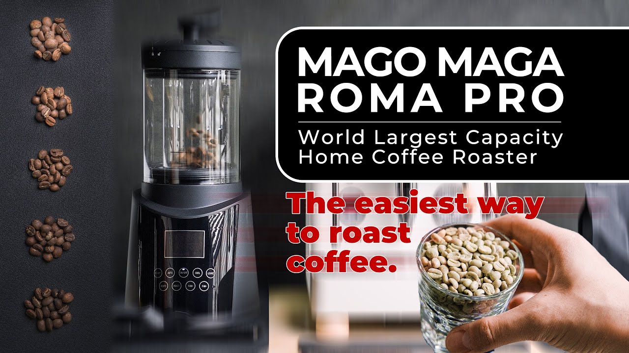 Easy Home Coffee Roasting with Mago Maga Roma Pro - YouTube