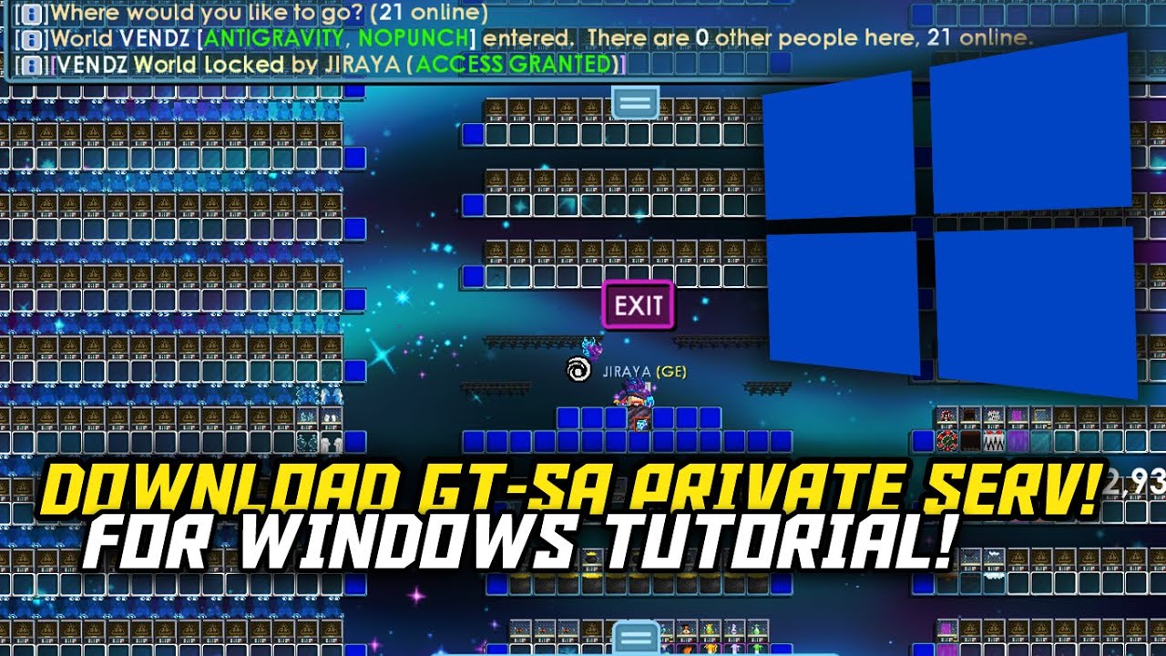 Cara Login Di PC/LAPTOP(WINDOWS) Growtopia Sa(Private Server) - YouTube