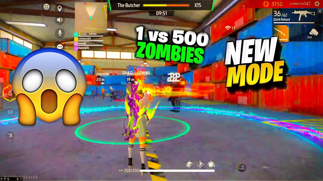 New Zombie Hunt Mode 😱 ZOMBIE HUNT Mode First Gameplay With Random ...
