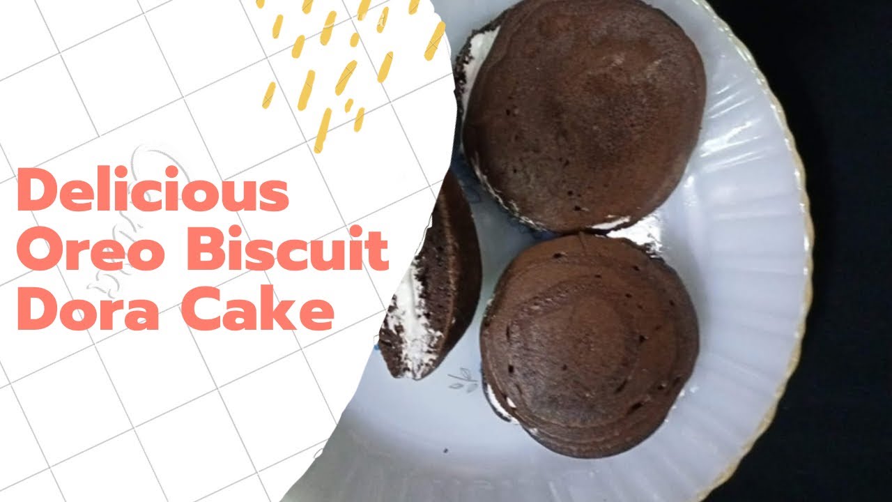Oreo biscuit dora cake 4 ingredients | dorayaki soft and delicious ...