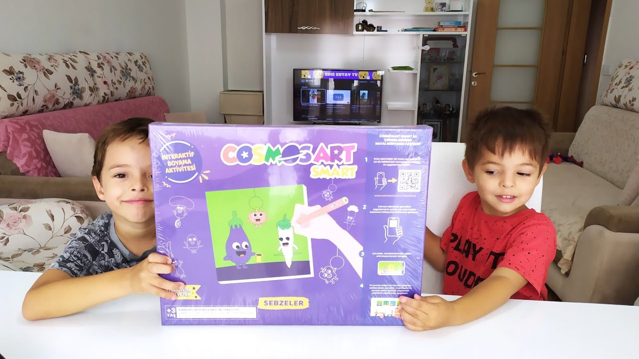 Cosmosart smart / interaktif boyama aktivite / eğitici çocuk videosu ...
