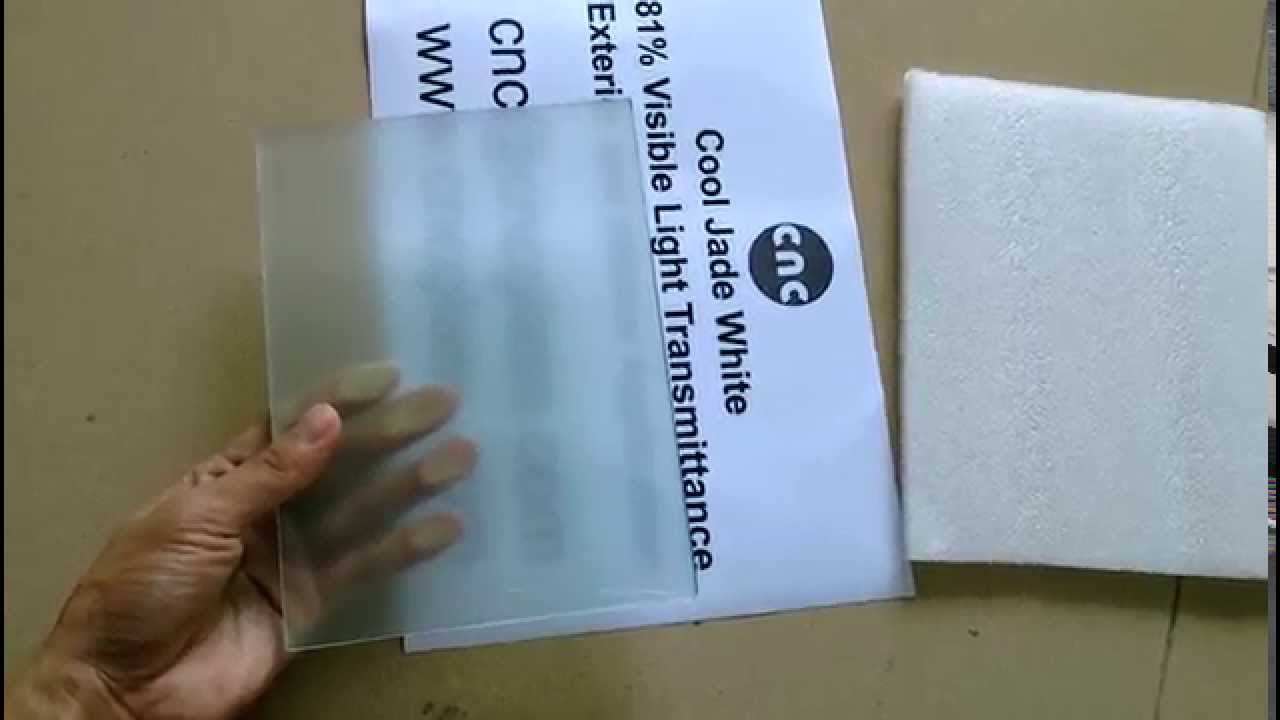 EVA interlayer film, for safety laminated glass, Cool Jade White - YouTube