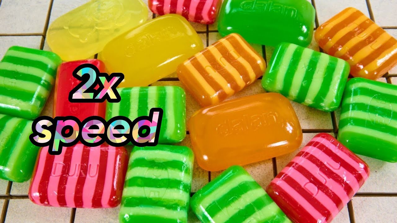 2x SPEED | ASMR SOAP | Dry Soap cutting| Soap Carving | No Talking | 4K ...