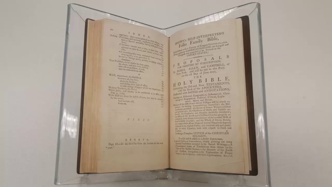 George Washington's Copy of the Acts of the First Session of Congress ...