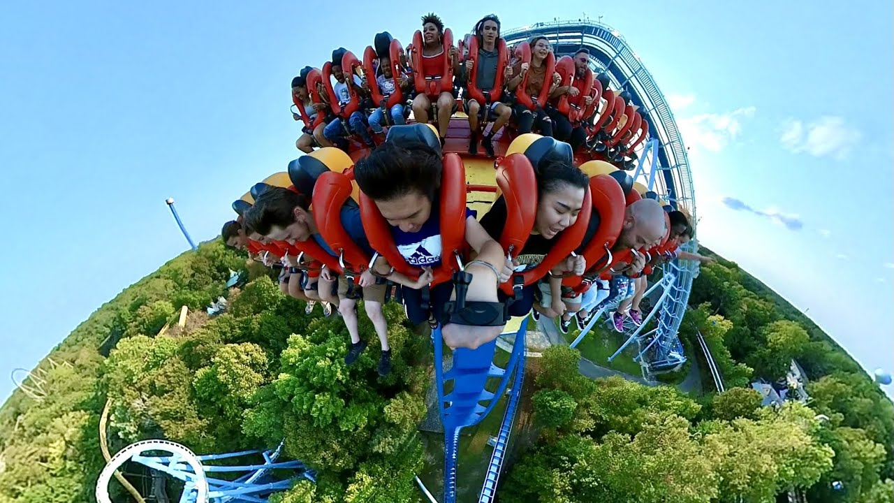 Experience The Best 360° Thrills on Griffon Floorless Roller Coaster at ...